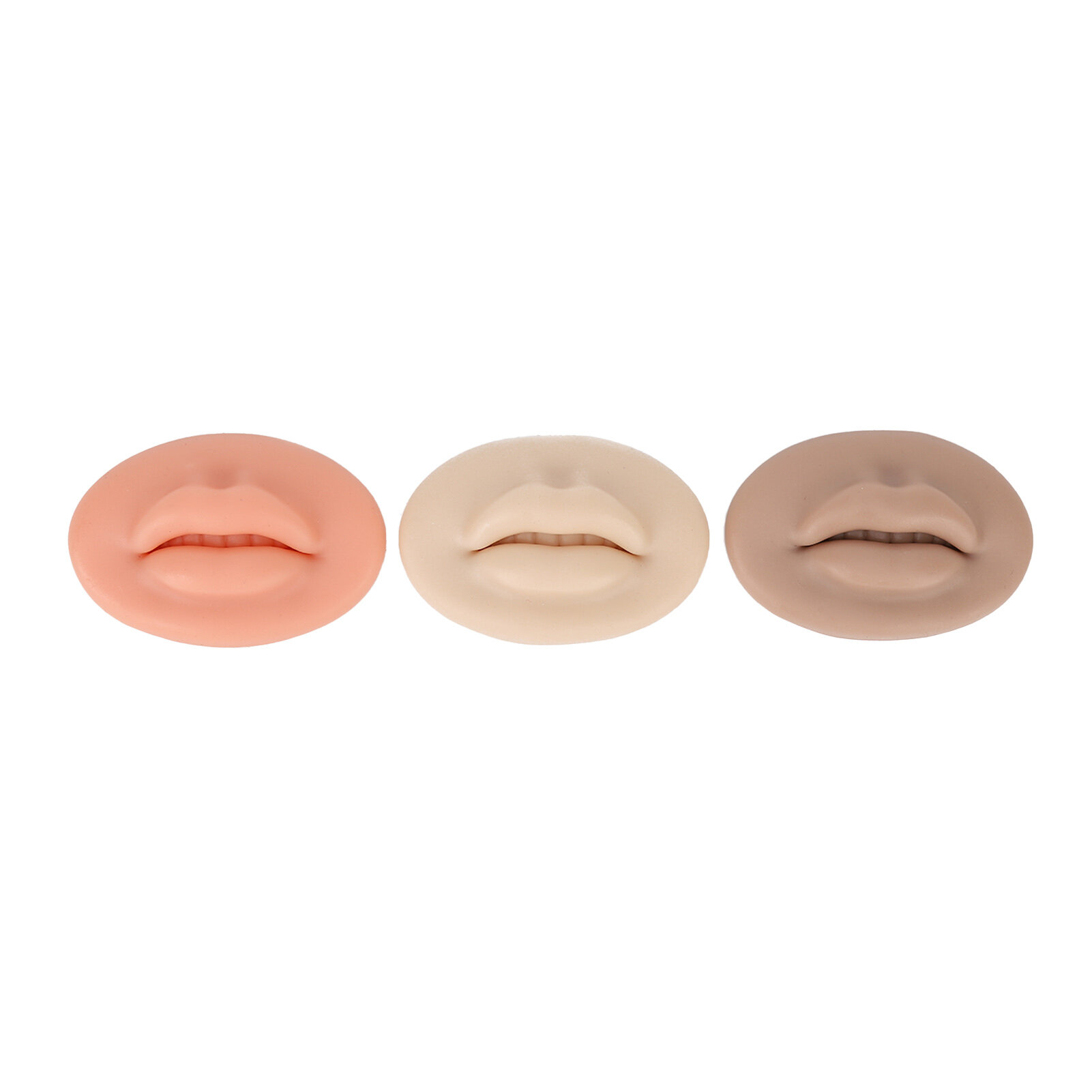 3 Pcs 3D Silicone Lips Elastic Semi Permanent Soft Real Skin Touch Feeling Fake Tattoo Practice