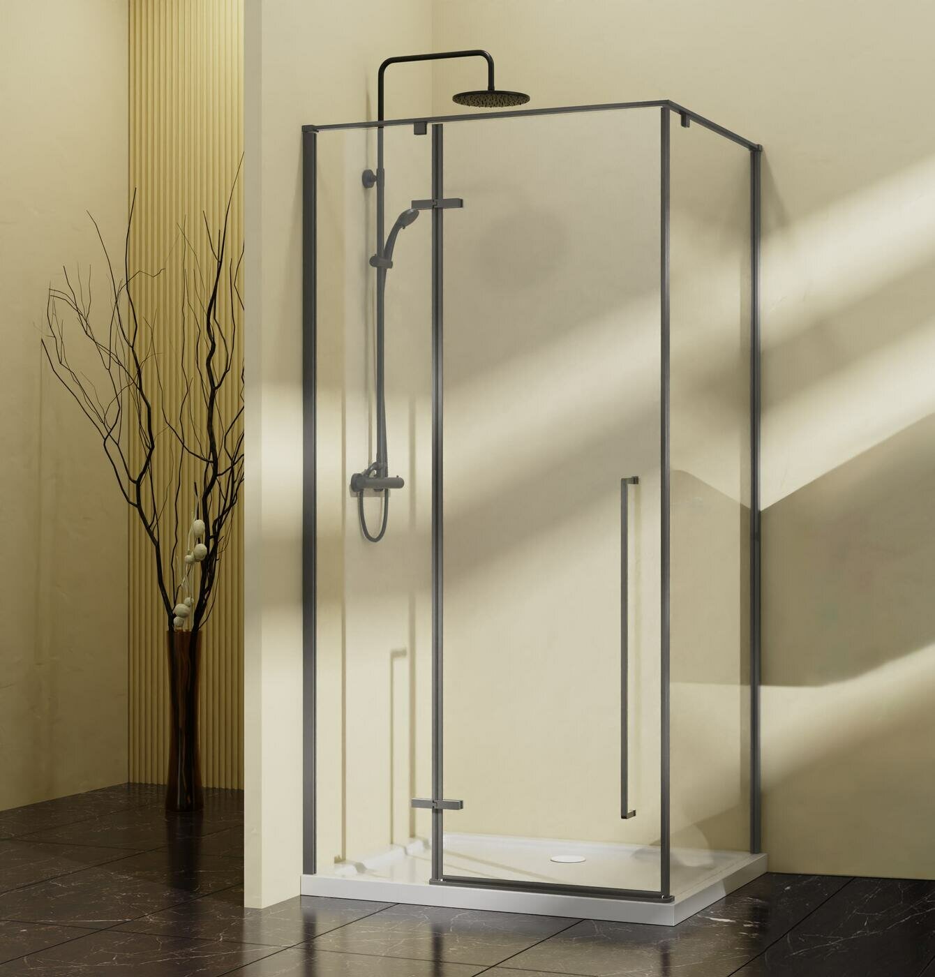 Душевой уголок Vincea Slim-N 90х90 VSR-5SN9090CLGM