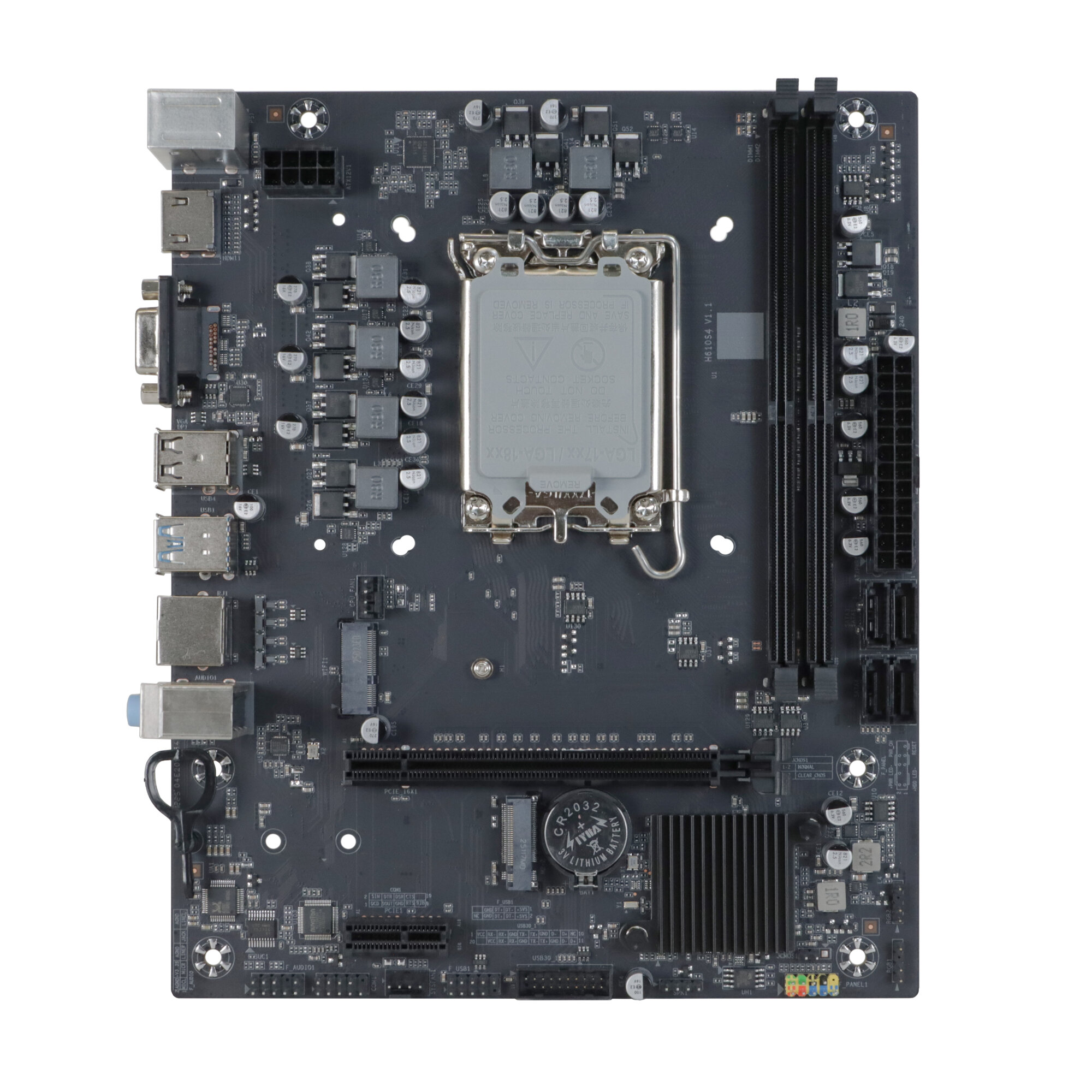 Материнская плата BaseTech H610M-VH, Socket1700, Intel H610, mATX