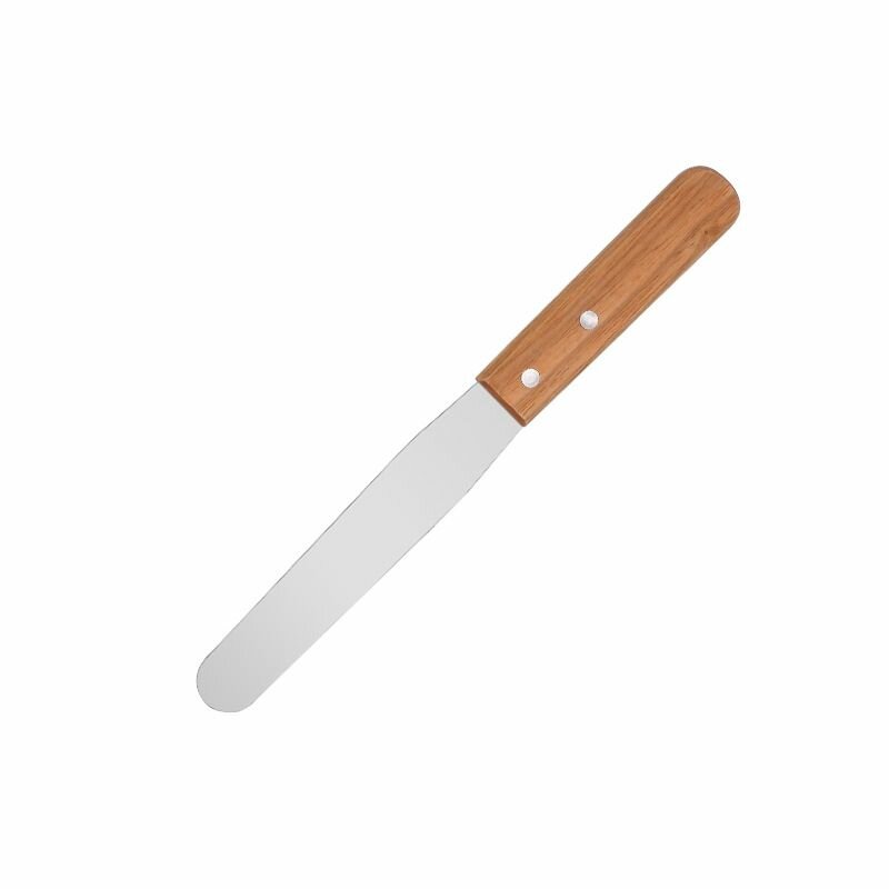 Лопатка для выпечки с деревянной ручкой, салата, демолдинга, нож кондитерских изделий, крема,