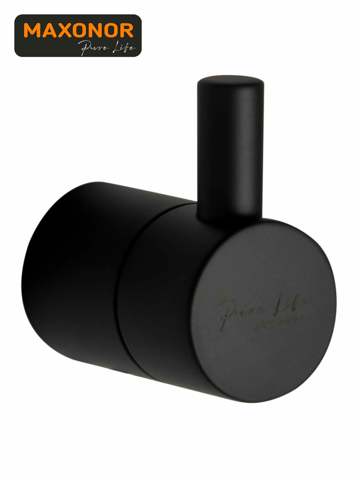 Крючки для ванной Maxonor PURE LIFE SHADE PL1705-7 черный матовый, Латунь