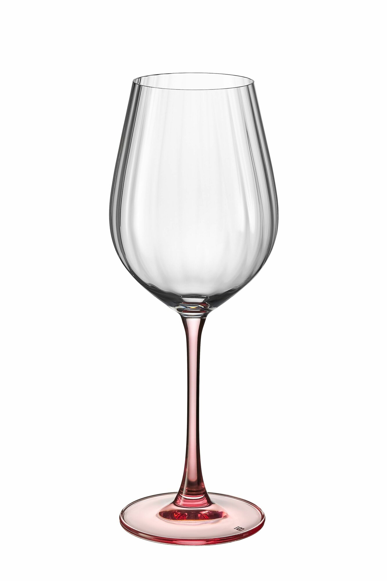 Бокал для красного вина "COLUMBA OPTIC", декор "Розовая ножка", 500 мл (набор 2 шт), Crystal Bohemia/ БСС0498