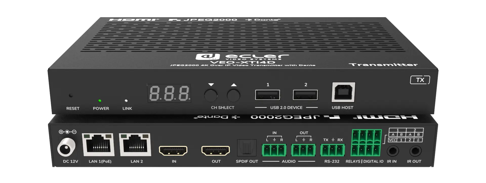 Ecler VEO-XTI4D- Передатчик сигналов HDMI 4K60 (4:4:4) по витой паре, 18 Гбит/с