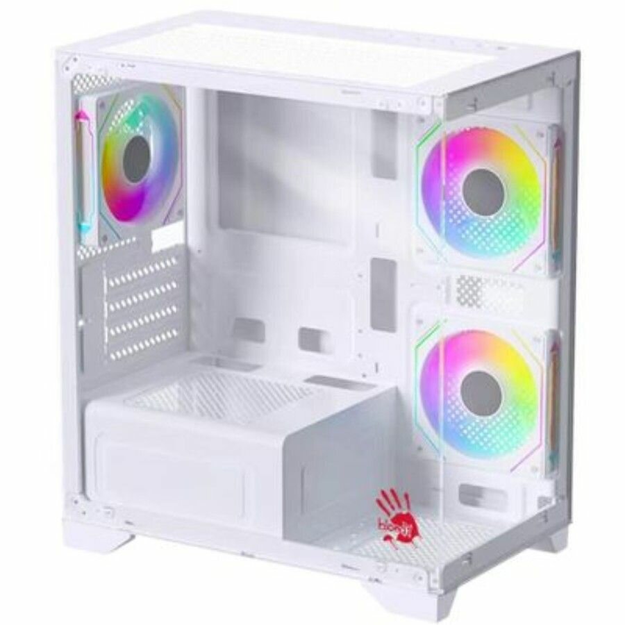 Компьютерный корпус BLOODY BD-CC103F (BD-CC103F-WH) белый - Mini Tower, micro-ATX, mini-ITX, USB 2.0 TypeA