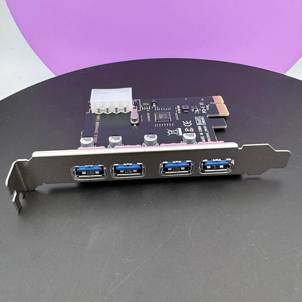4-портовая карта расширения USB 3.0 PCI-e Адаптер-концентратор PCI express PCIe USB 3.0 4-портовый контроллер USB3.0 USB 3 0 PCI e PCIe express 1x