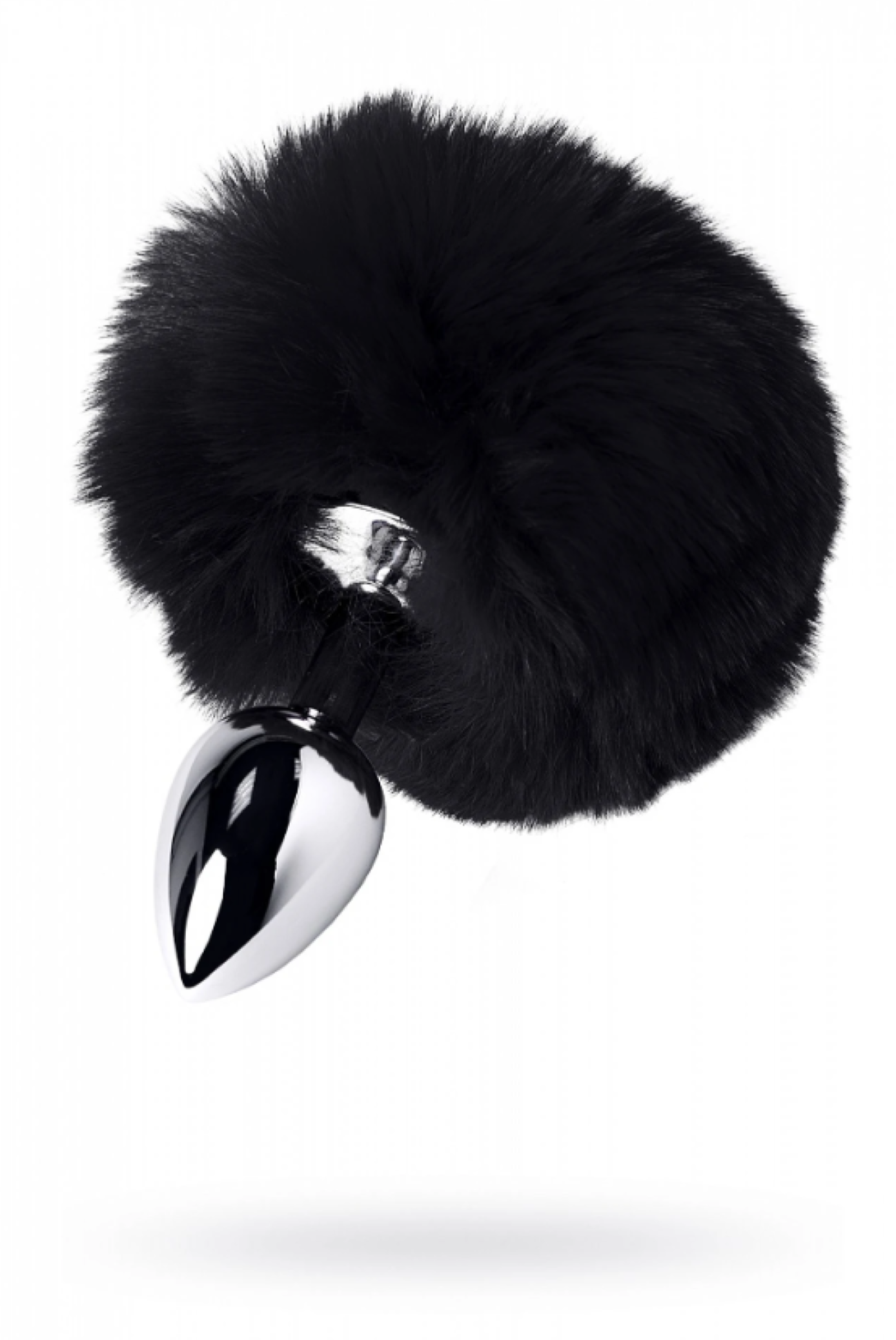 Анальная пробка INTLIFE HT32 с хвостом, каплевидный, длина 8 см