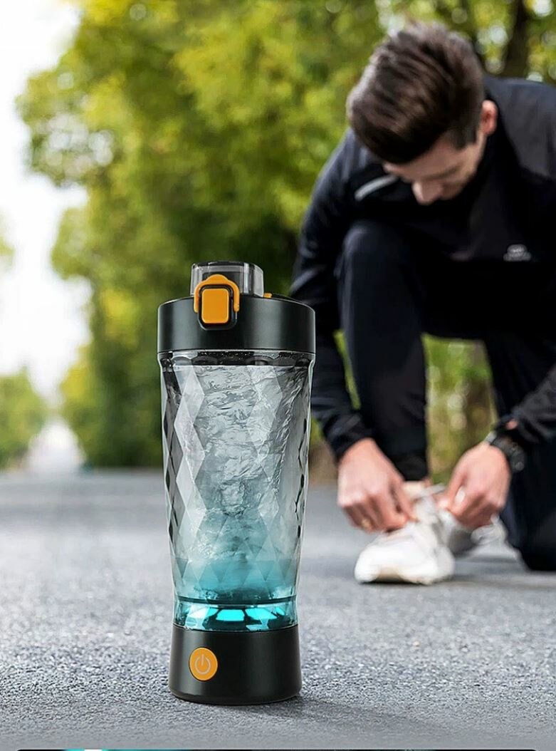 Шейкер "Langstar" спортивный, электрический, с контейнером, 650 мл, черный