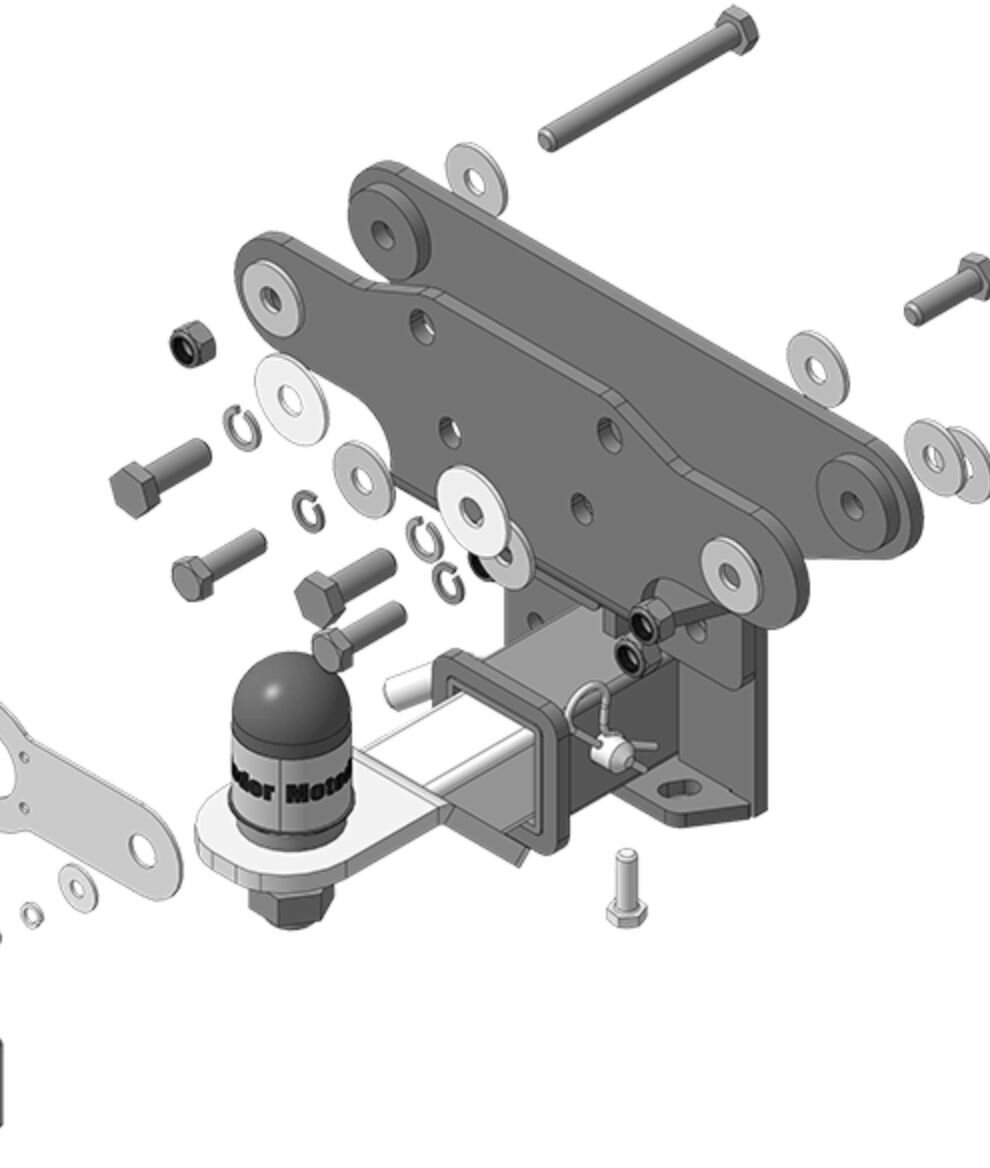 Фаркоп для Tank 500 c 2021 г. (оцинк. крюк) MOTODOR.93114-E