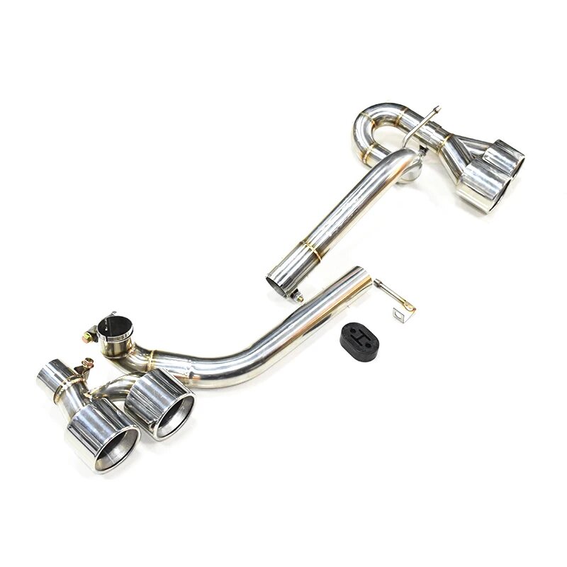 Двойной наконечник выхлопной трубы для BMW E60 523i 520i 2006-2011 до M5 Look Quad из нержавеющей стали, наконечник глушителя, насадка для выхлопной трубы