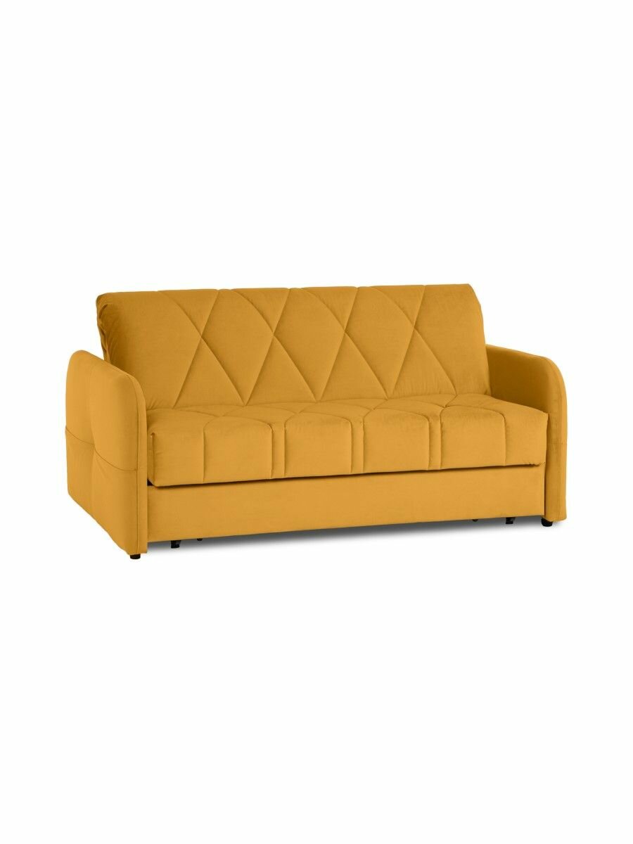 Диван-кровать Askona (Аскона) Домо про 180 с узкими подлокотниками ромб Тк. Sky Velvet 30