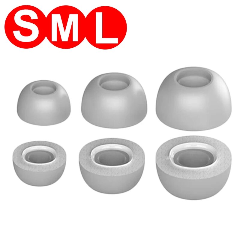 Мягкие амбушюры BAPPSUS для Samsung Galaxy Buds 3 Pro 3Pcs, Gray-Mixed