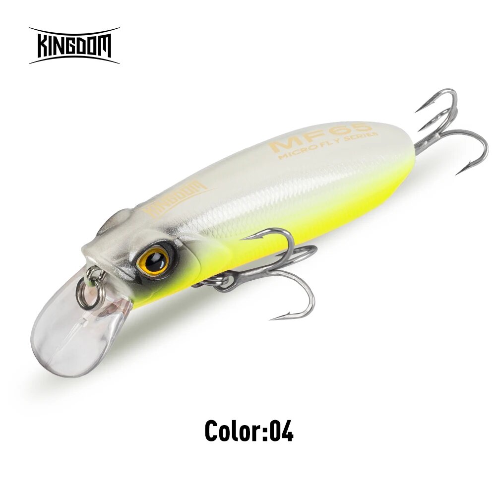 Рыболовная приманка Kingdom Micro Minnow 4,7 г 6 г 6,2 г 9,8 г 12,2 г Тонущие плавающие искусственные приманки 45 мм 55 мм 65 мм Длинная жесткая приманка