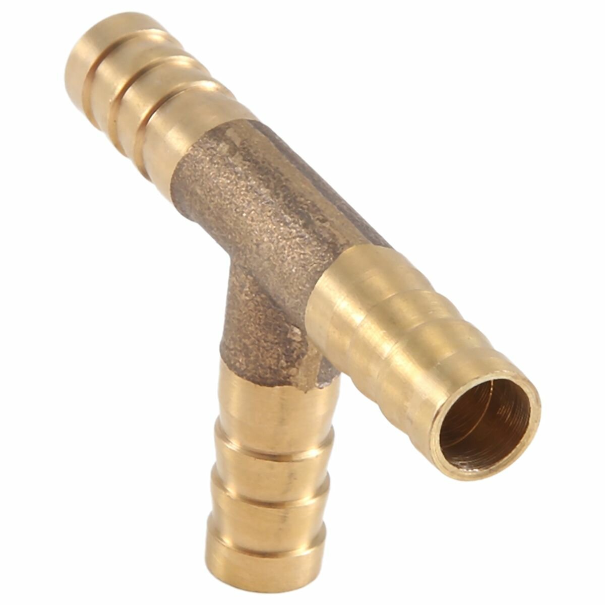 Соединитель трубы столярного шланга бензина воды газа топлива формы Т 8мм