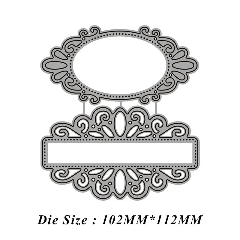 Новые металлические пресс-формы с кружевной рамкой из углеродистой стали для скрапбукинга «сделай сам»
