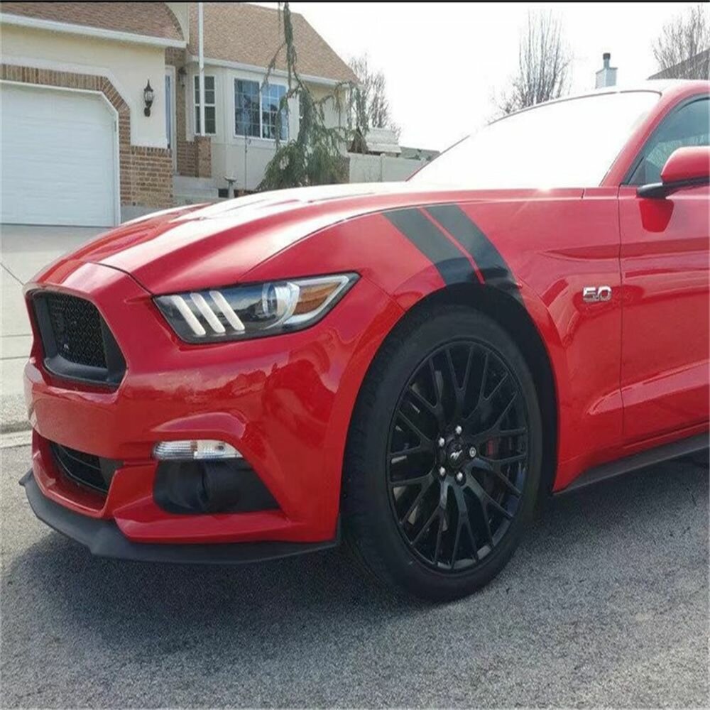 Набор Графических Деколей С Двойной Полосой Хэша На Крыле И Полосатой Меткой Для Dodge Charger