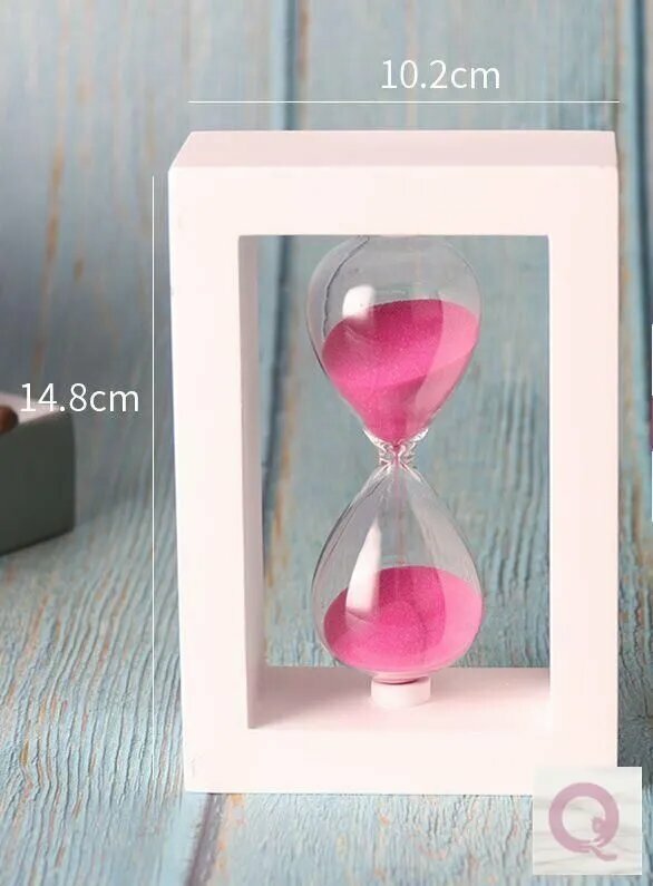 Песочные часы hhysaw, на 15мин, стильный дизайн, фиолетовый песок, коричневый цвет, дерево