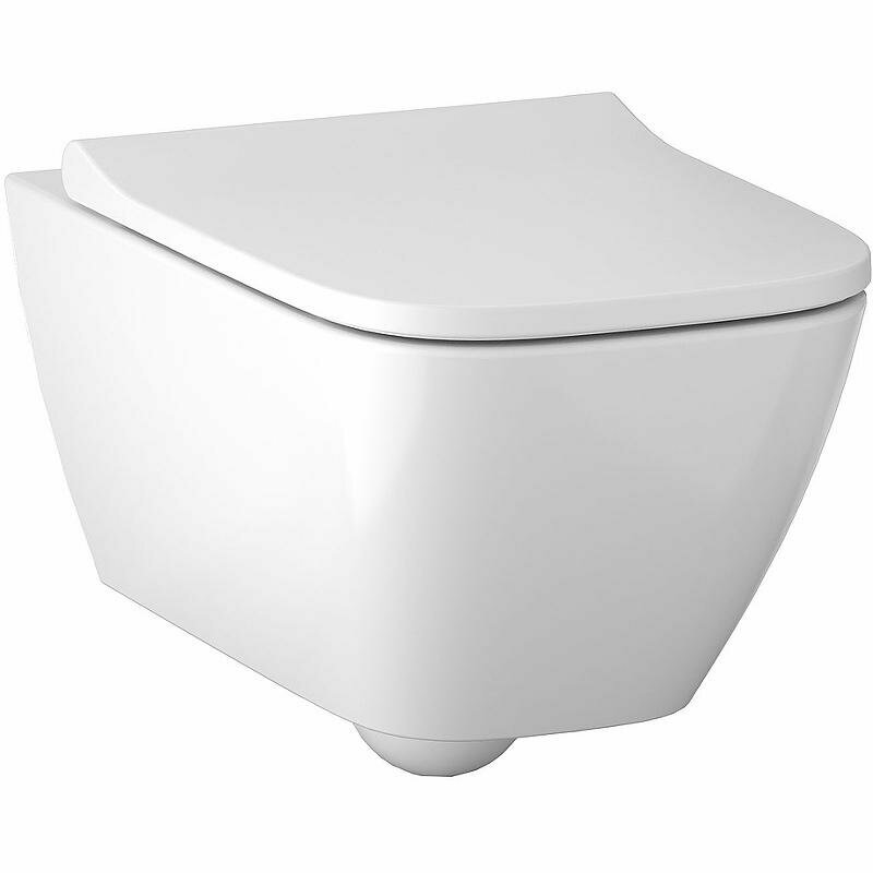 Унитаз подвесной Geberit Smyle Square 500.685.01.2 с сиденьем Микролифт