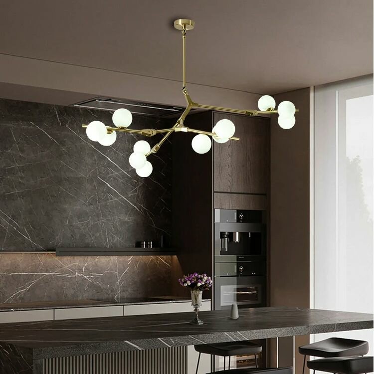 Люстра Выполнена В Форме Ветвей Дерева, В Современном И Простом Стиле. Светодиодное Декоративное Освещение Для Гостиной, Столовой И Спальни.