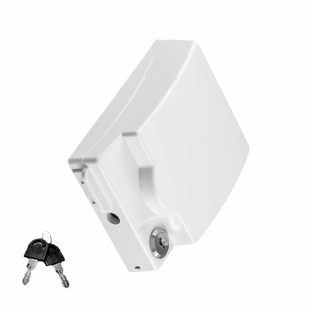 Легко устанавливаемый водонепроницаемый корпус для уличных розеток в саду или на террасе, Белый