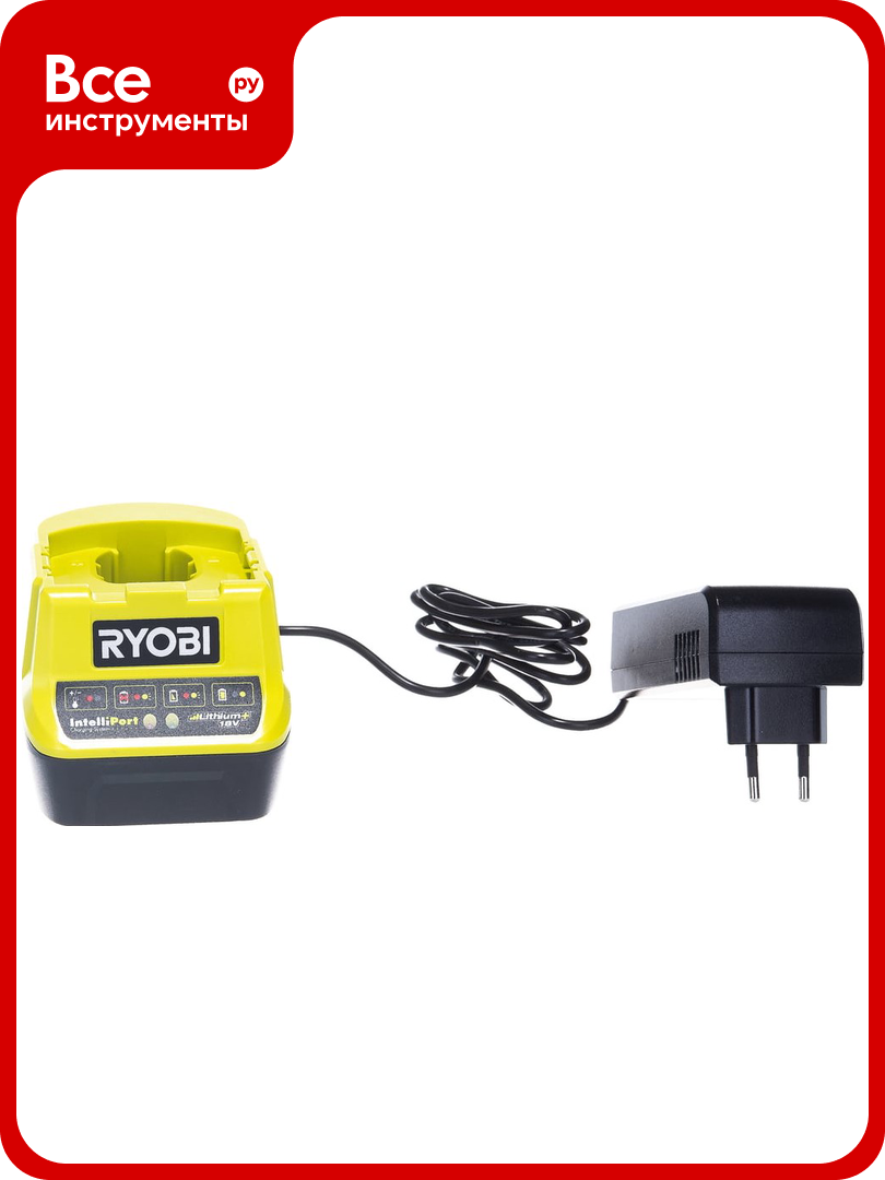Зарядное устройство RYOBI One+, для аккумуляторов, Li-Ion, 18 V, 2A