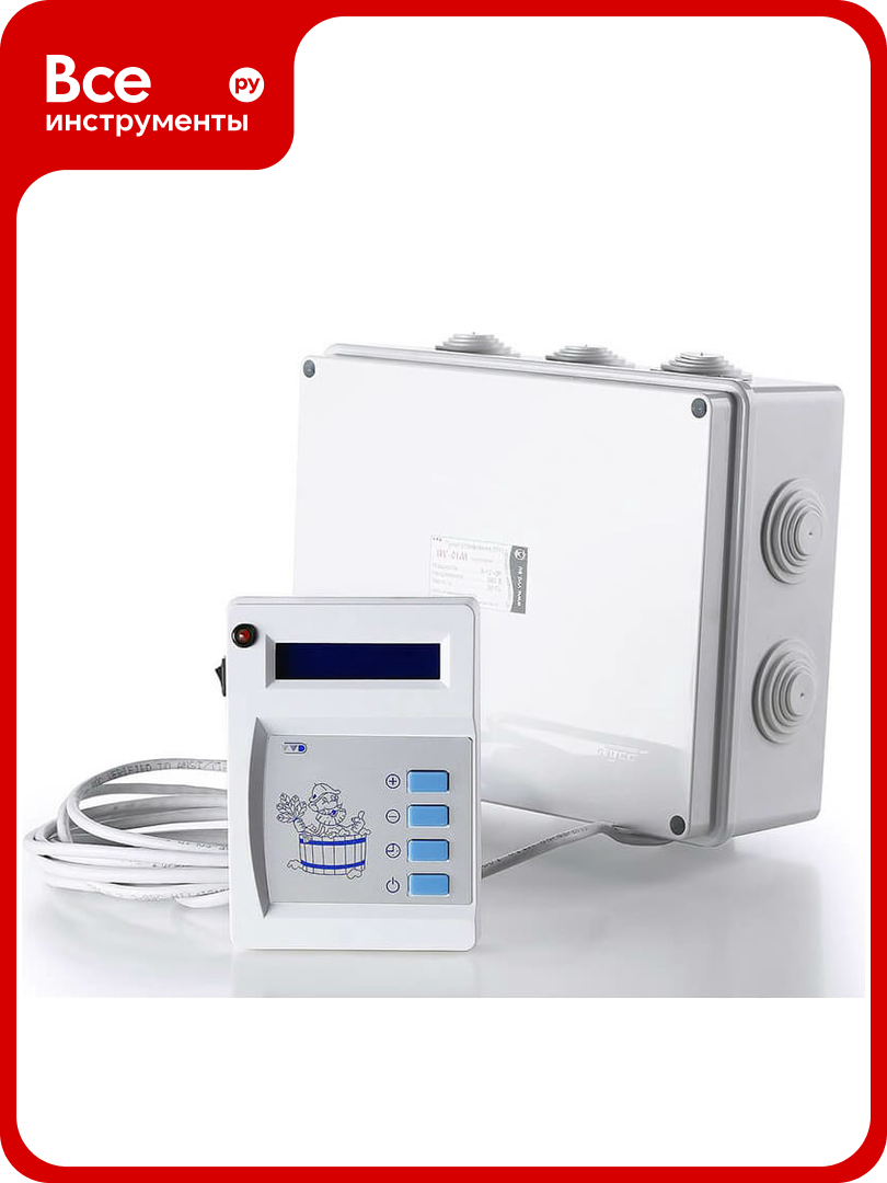 Пульт управления для электрокаменки VVD ПУ-01 МП 15-24/380 электронный блок ПУ, силовой блок ПУ 260x210x100мм 7646