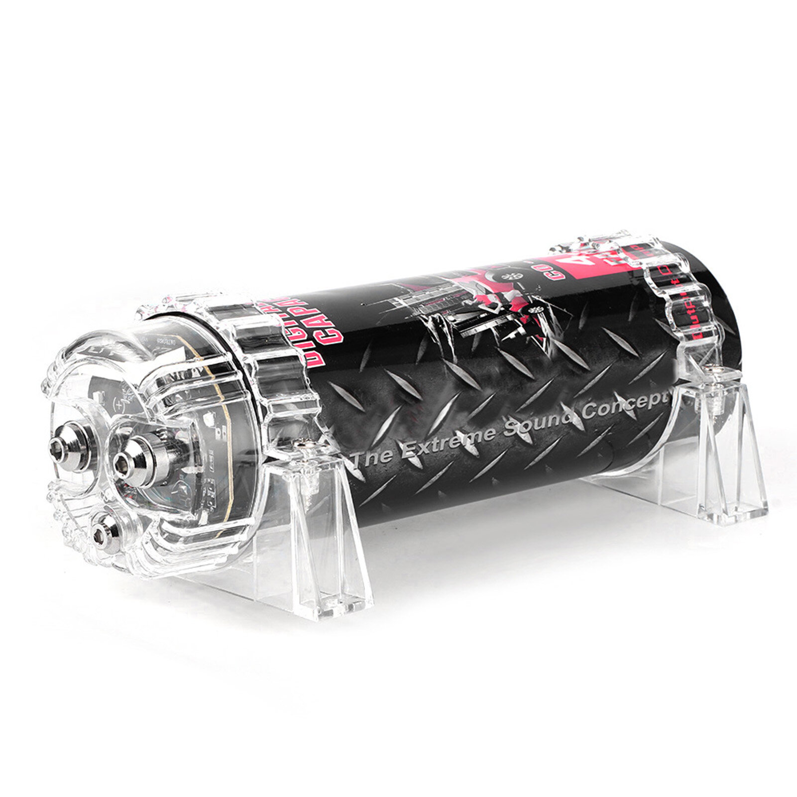 Конденсатор мощностью 4 Фарада с LED дисплеем для аудиоусилителей автомобиля