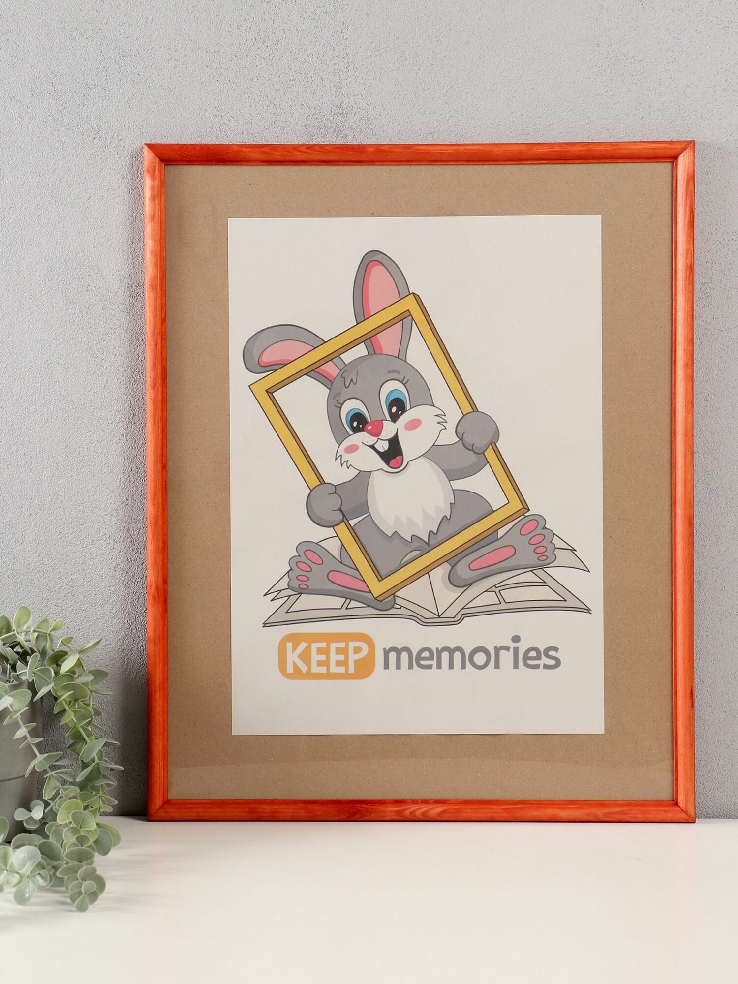 Рамка для фото, 40x50 см, Keep memories Белый / Фоторамка для постера, картин / Декор и интерьер