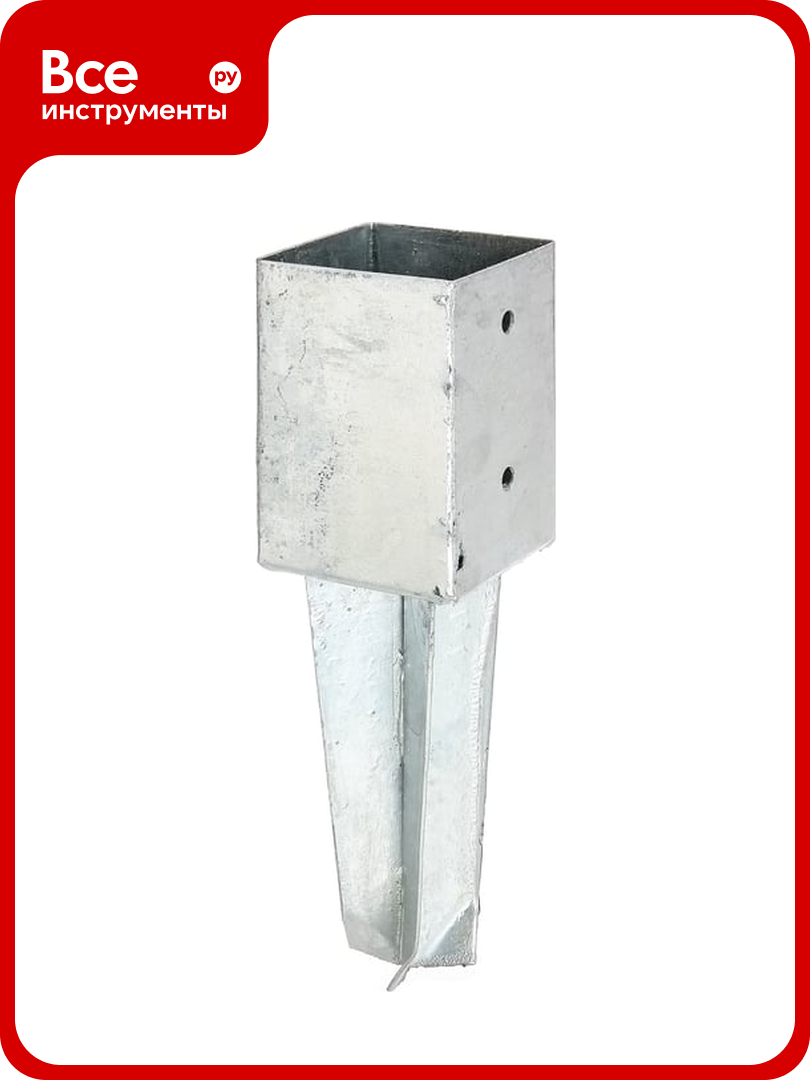 Гильза для стойки ALBERTS оцинкованная, 350х91x91 мм 211868