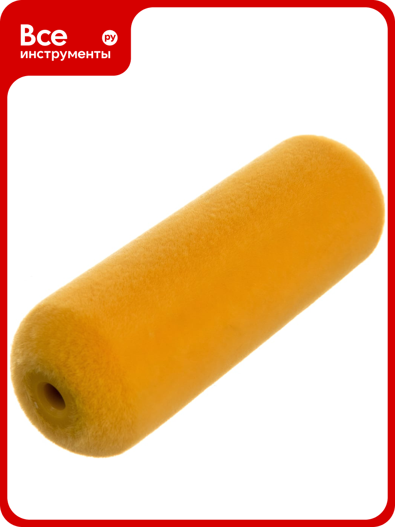 Валик HARDY Moltoflok 100мм D35мм универсальный сменный 0120-063510, Края валика закругленные с обеих сторон
