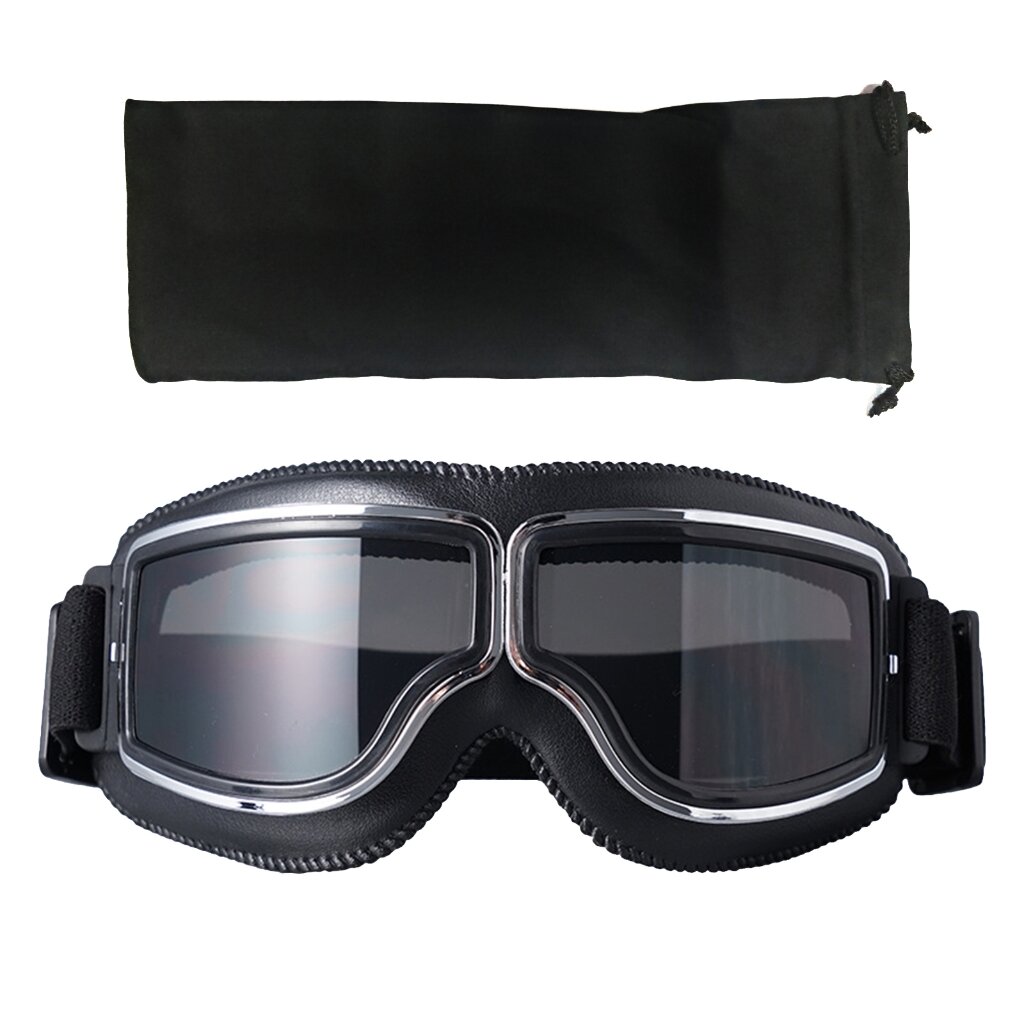 Мотоциклетные Очки Винтажные Пилотские Кожаные Очки Для Верховой Езды Скутеры ATV Внедорожные Очки С Защитой От Царапин И Пыли