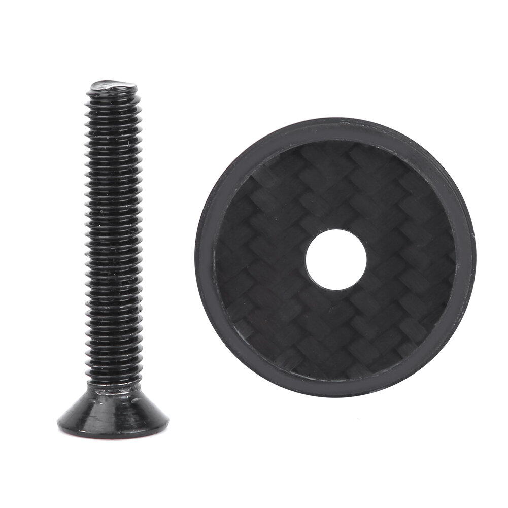 Верхняя крышка рулевой колонки из углеродного волокна с винтом для горного велосипеда