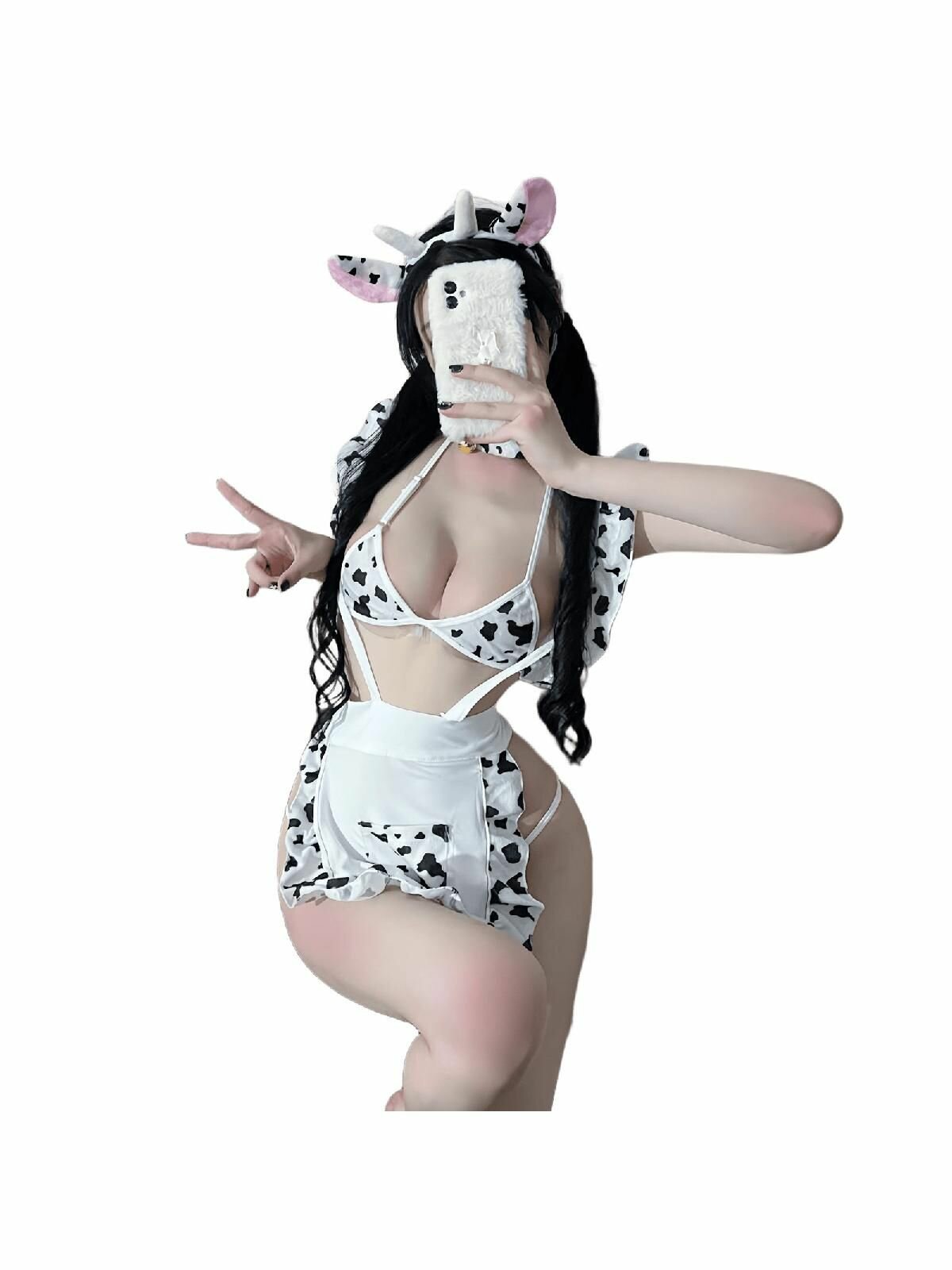 Костюм для ролевых игр, Костюм горничной с коровьим принтом