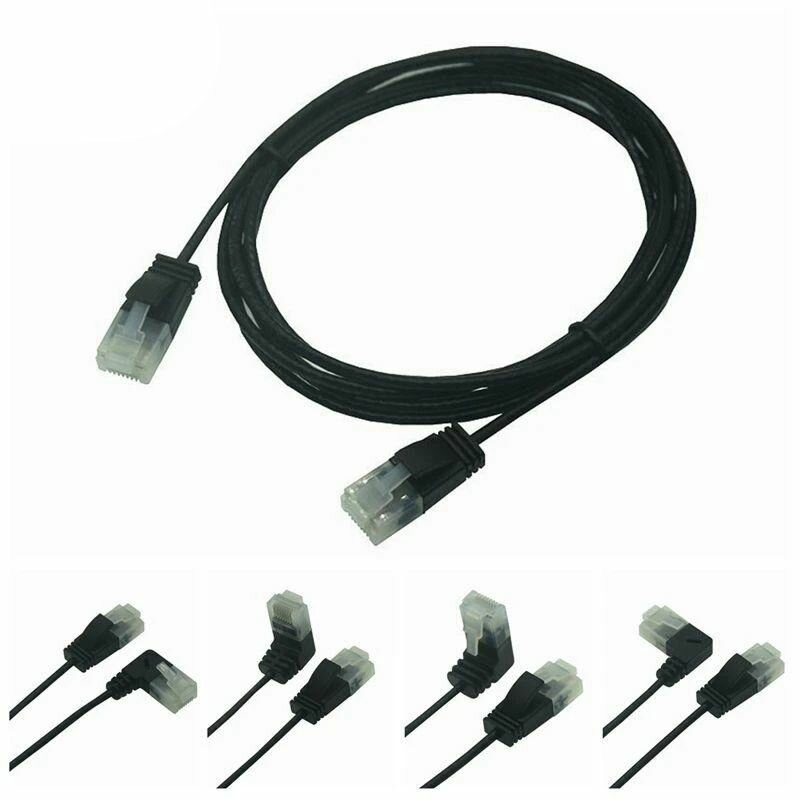 Компьютерный сетевой кабель Cat6a, высокоскоростной сверхтонкий сетевой кабель UTP CAT6A, 8P8C, чистая медь, бытовой, 1000 Мбит/с