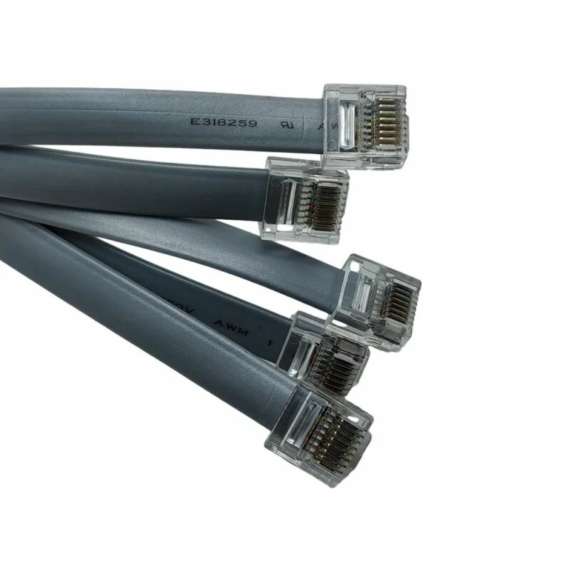 Ультракороткий плоский сетевой кабель UTP Ethernet, соединительный кабель RJ45 LAN, черный