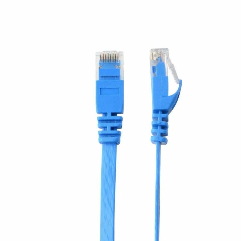 Чистый медный провод CAT6 плоский сетевой кабель Ethernet UTP RJ45 патч-корд LAN черный/белый цвет