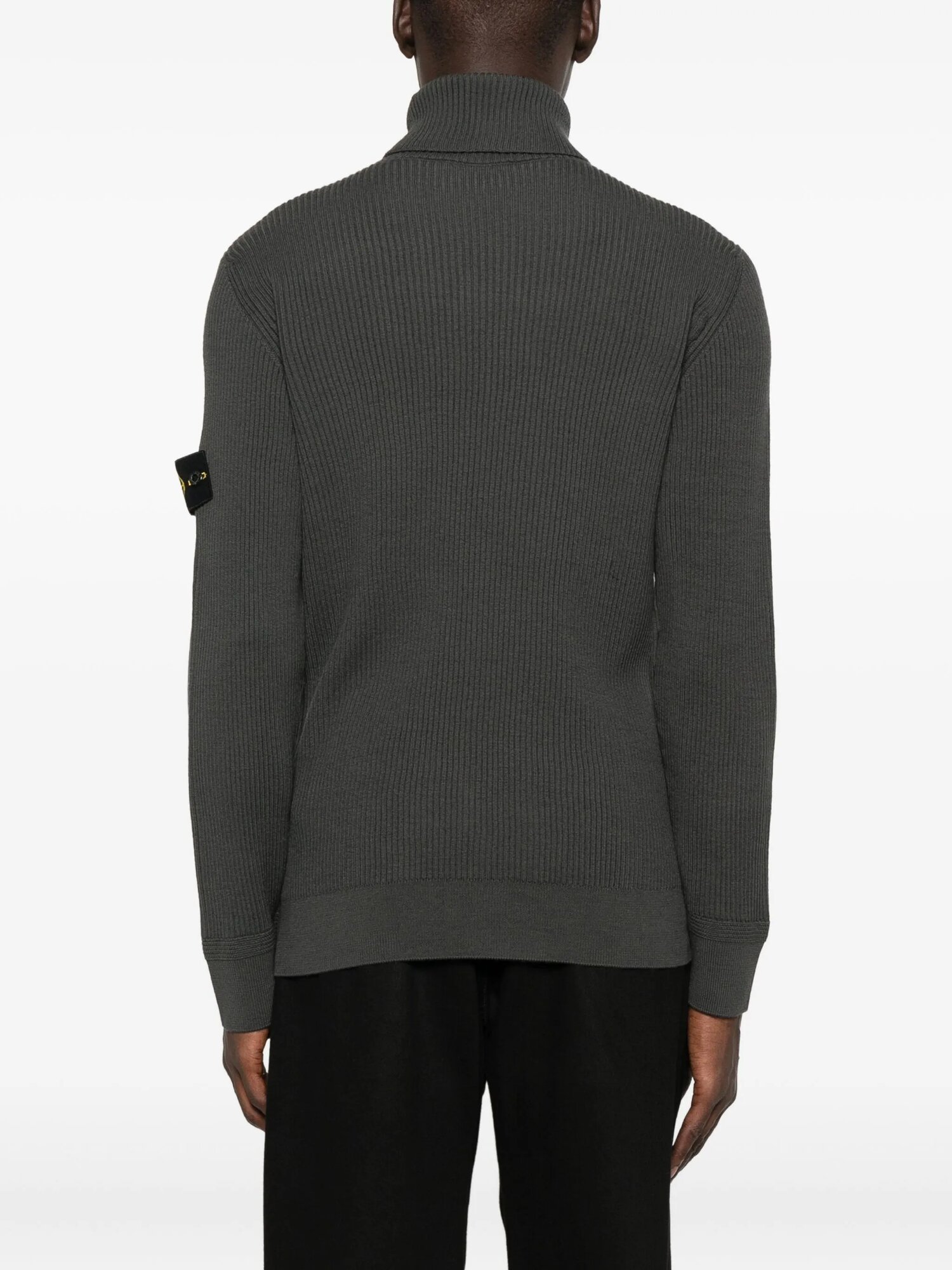 Свитер Stone Island Ribbed turtleneck sweater, размер L, , grey — фото 1