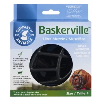 Намордник для собак COA "Baskerville Ultra", Size4, 9х32см (Великобритания)