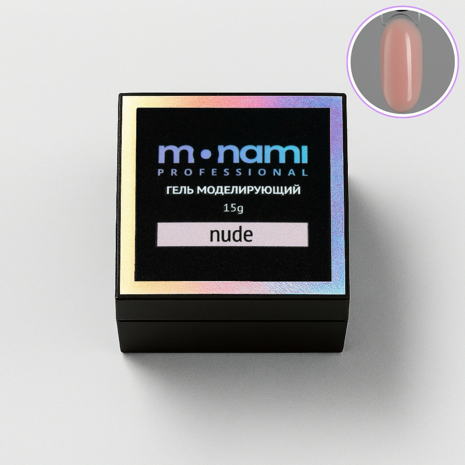 Гель для наращивания и укрепления Monami Gel Nude 15 г средне-жидкий