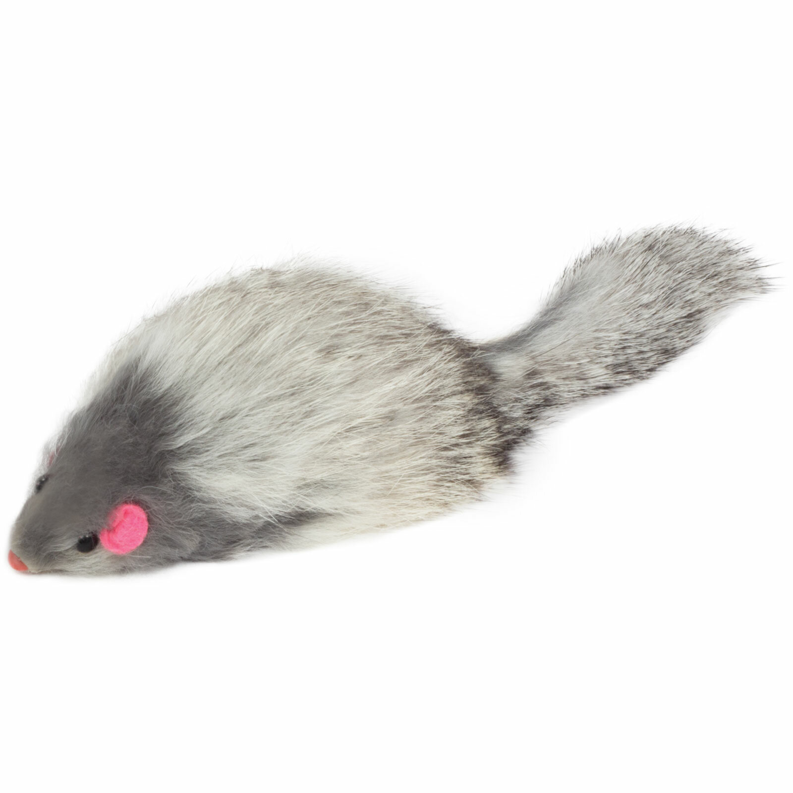 Игрушка для кошек "Мышь серая с пищалкой", 7см (уп.3шт.) Triol