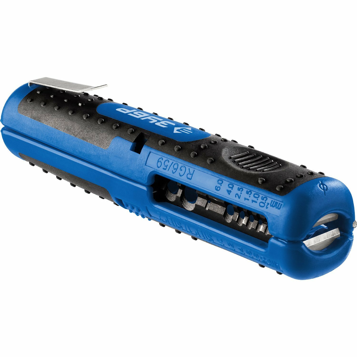 Многофункциональный стриппер ЗУБР Профессионал 0.5-6 мм² 8-13 мм съемник изоляции коаксиального кабеля SAT RG 6 RG 59 кусачки сталь У8А 122 мм