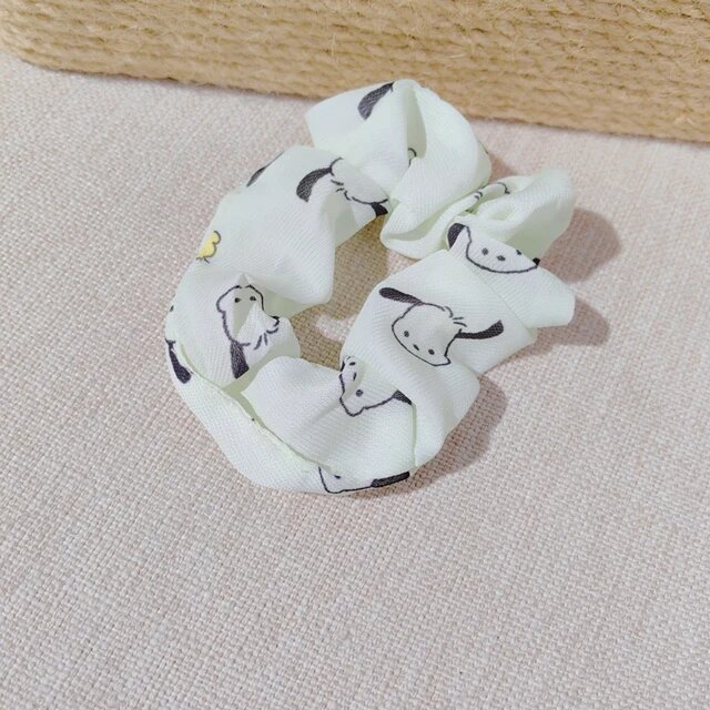 Sanrio, Hello Kitty кольцо для волос с большим кишечником Kawaii Kuromi Cinnamoroll, эластичная резинка для волос, украшение для конского хвоста