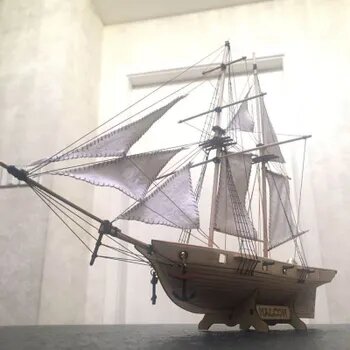 /EДеревянная лодка Halko Длина 400 мм Ширина 150 мм Высота 300 мм