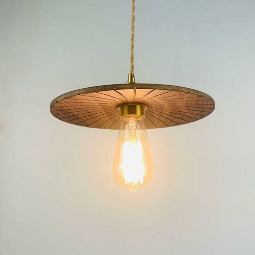 25CM черный орех латунная деревянная люстра, 220V 4W ретро - тумбочки, для ресторанов, проживания плюс завтрак, чайная комната, спальня