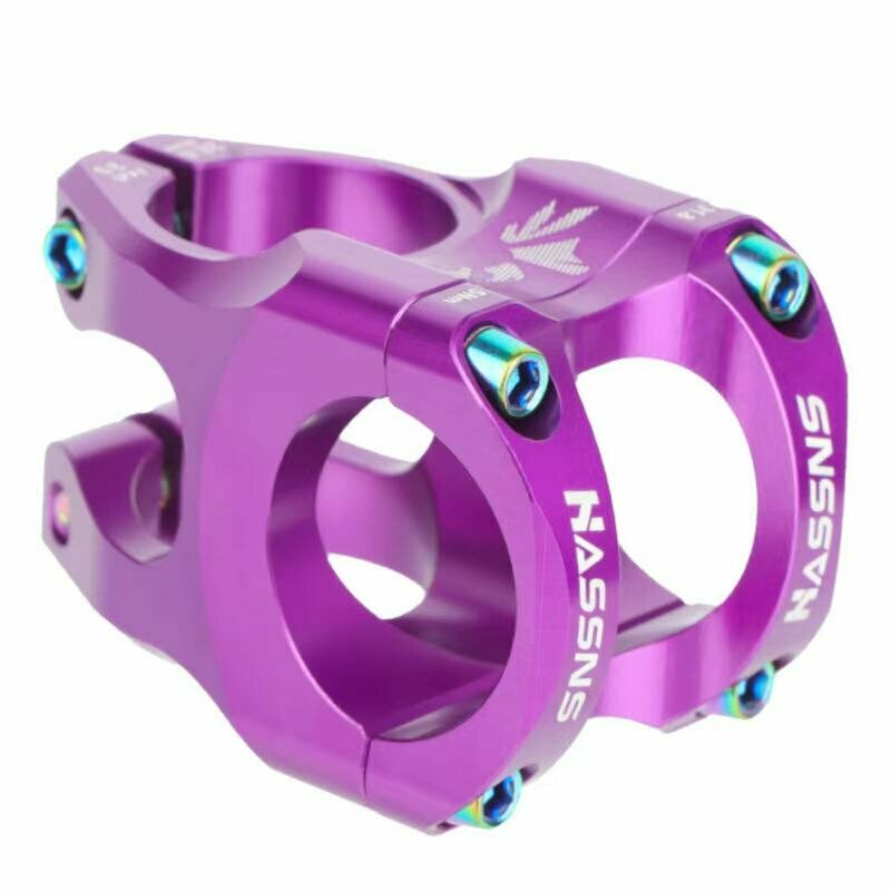 HASSNS HA35, регулируемый алюминиевый руль для горного велосипеда, сверхлегкая полая штанга диаметром 35 мм, короткая мощность и высокая интенсивность спуска (цвет)