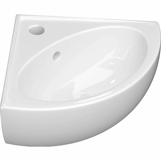 Раковина Керамин лаго 55 угловая, белый глянец