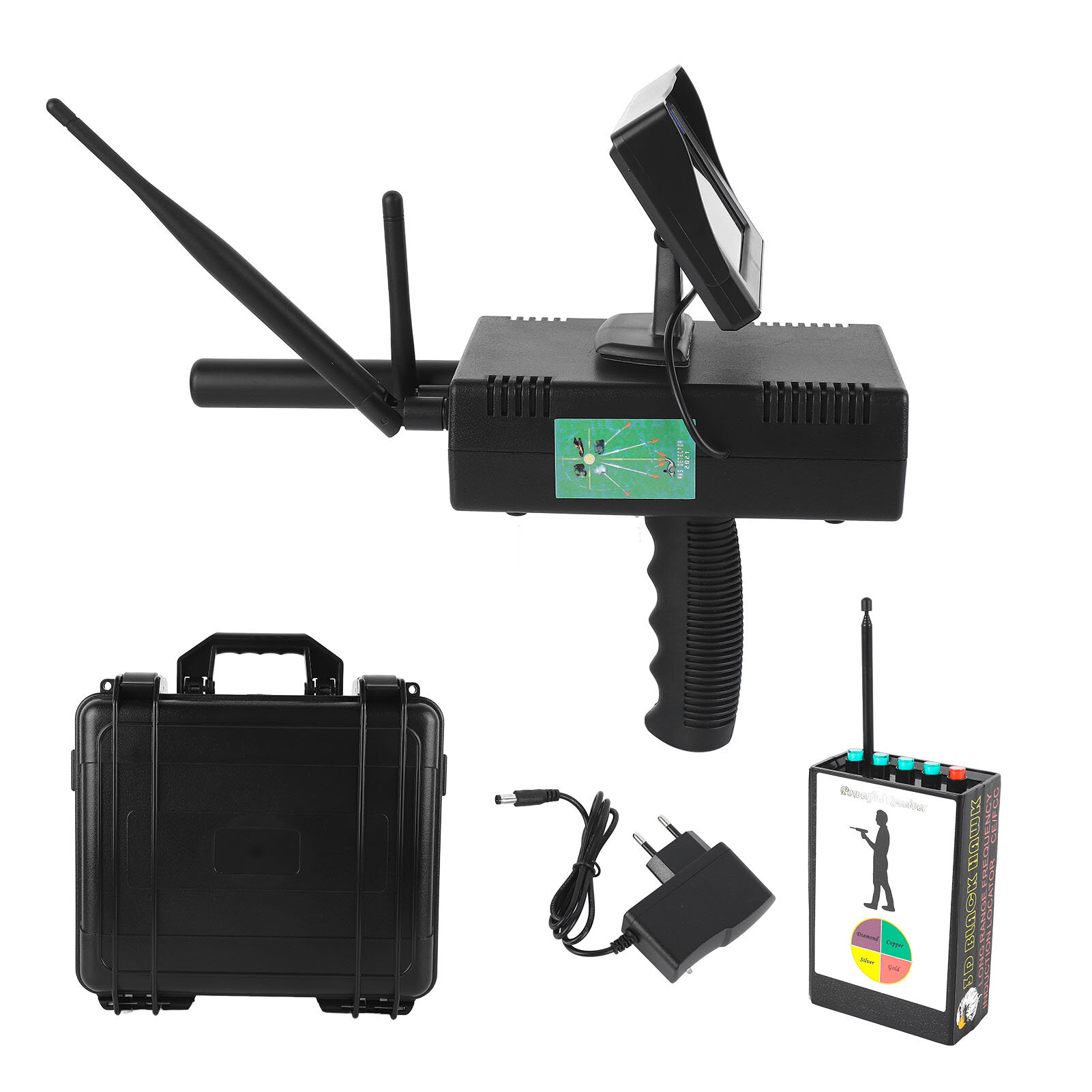 Металлоискатель с 3D-сканированием для поиска золота, серебра, меди, алмазов, высокоточный сканер для поиска сокровищ под землей.