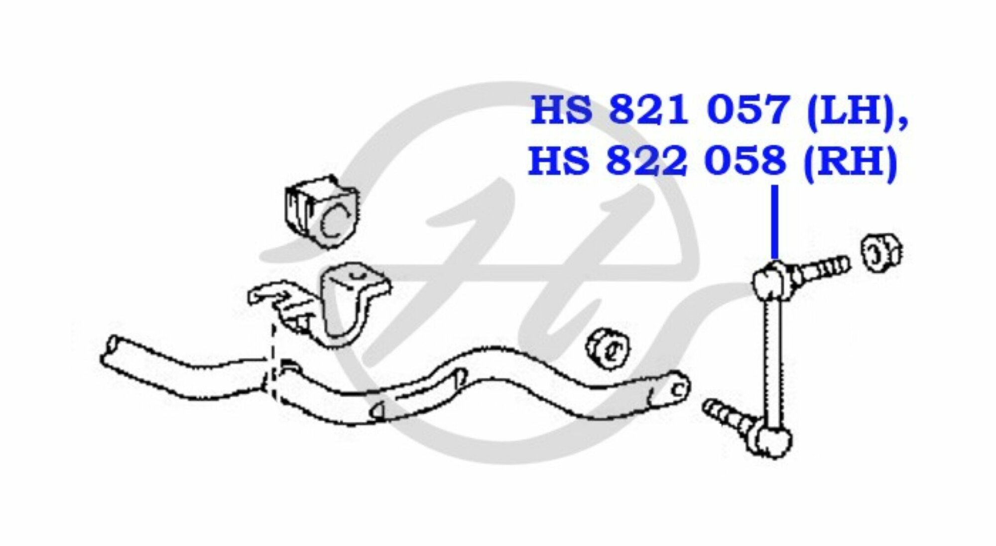 Тяга Стабилизатора Передней Подвески, Правая(Hanse Hs822058)