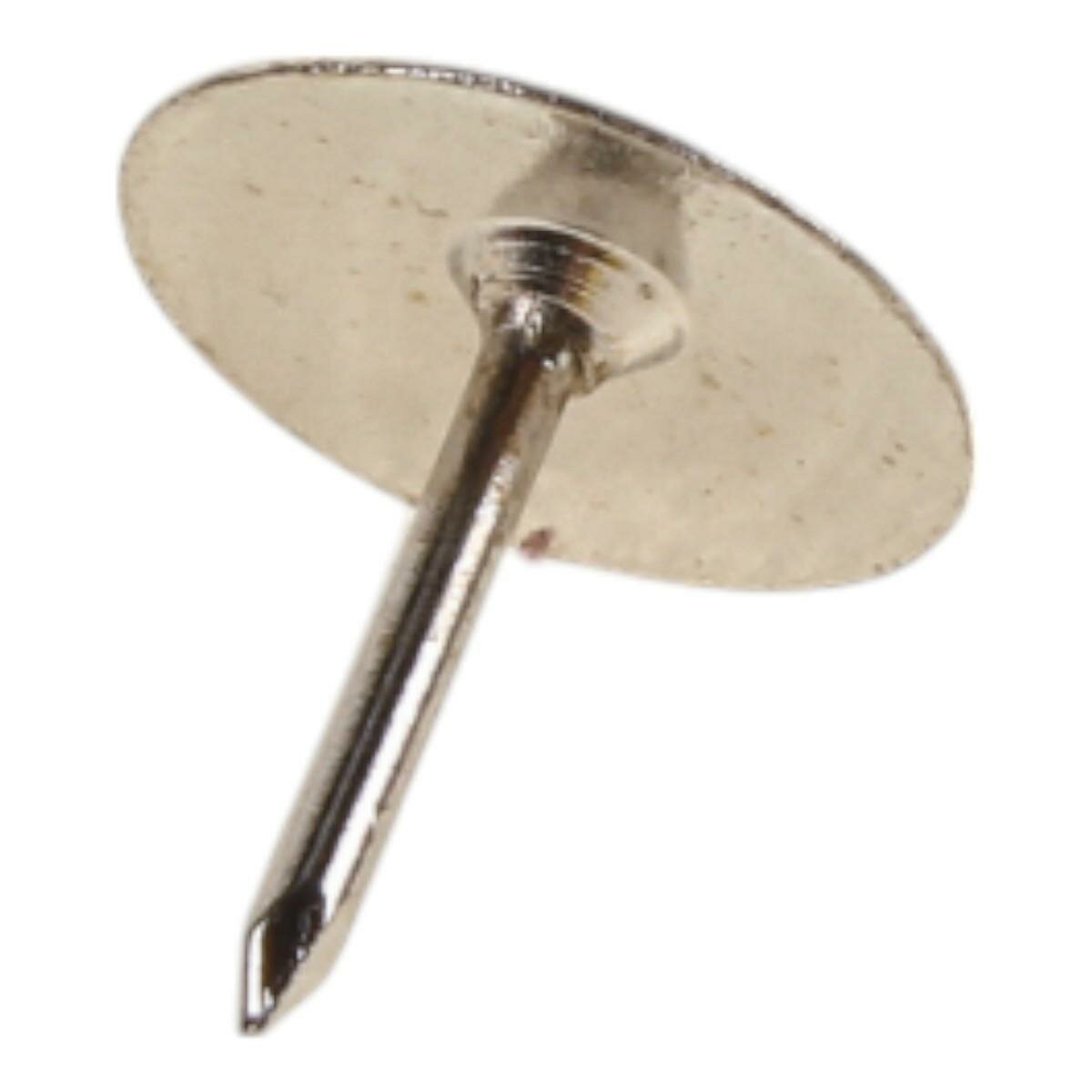 Кнопки канцелярские металлические 10мм, 100шт в картонной коробке