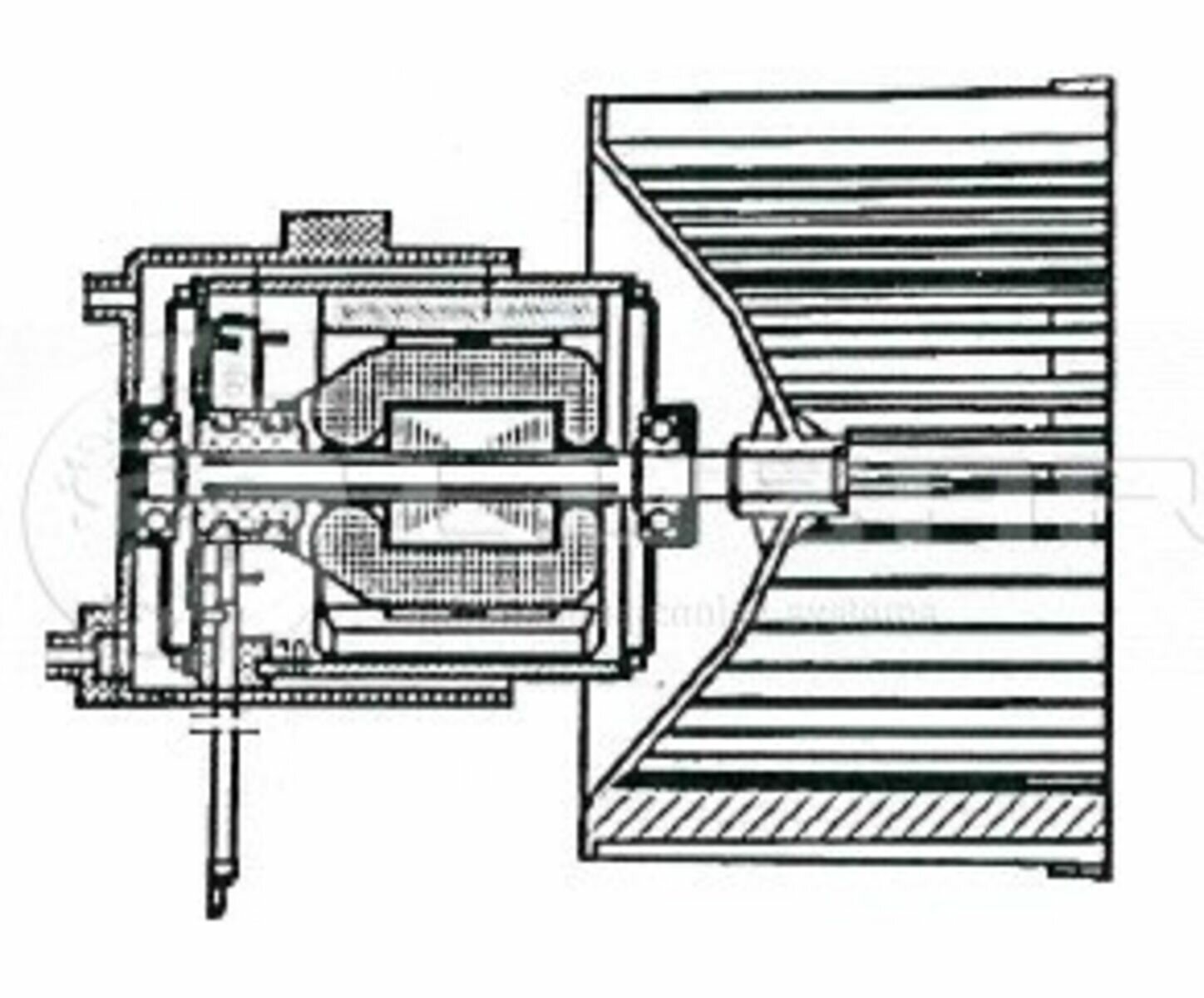 Мотор Печки Fiat Albea (02-) (A/C+)(Luzar Lfh1661)