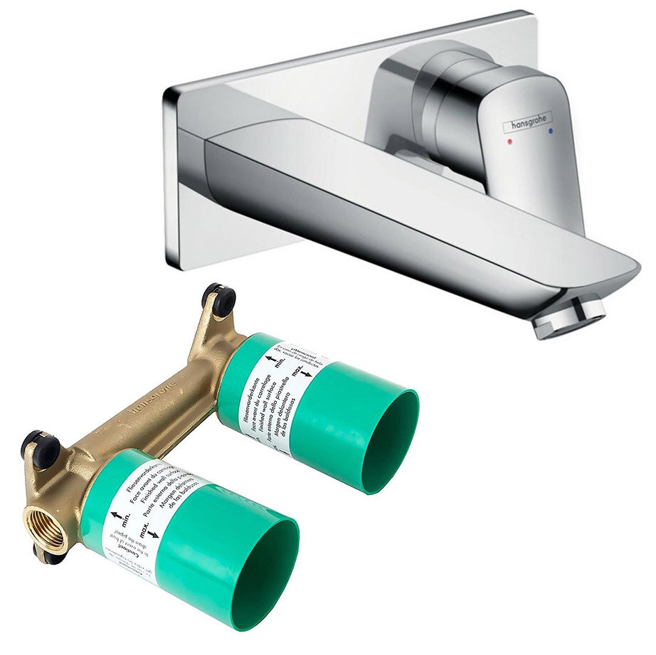 Комплект смеситель для раковины и скрытая часть Hansgrohe 71220000S Logis хром